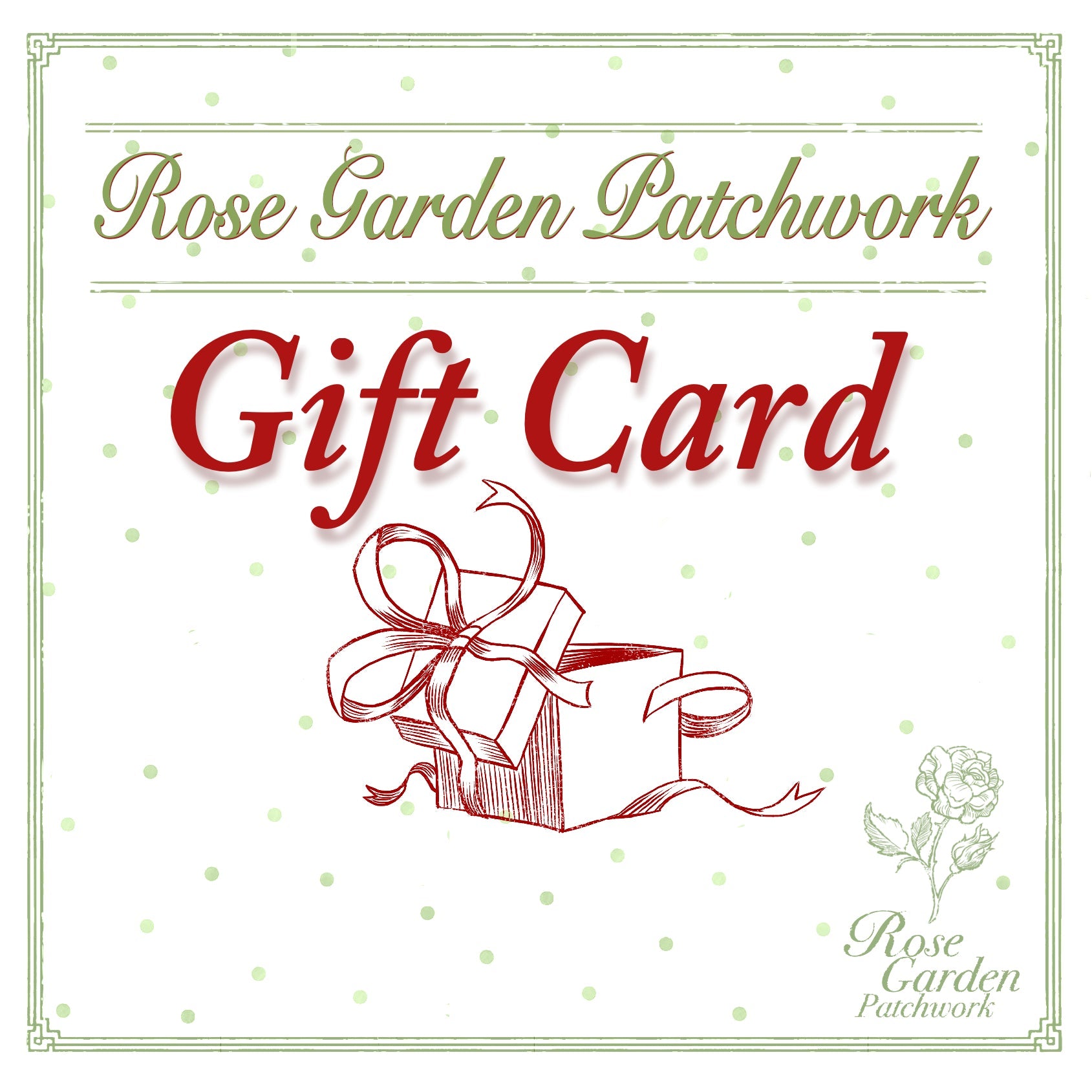 Rose Garden Gift Card (£50) – Rose Garden Patchwork