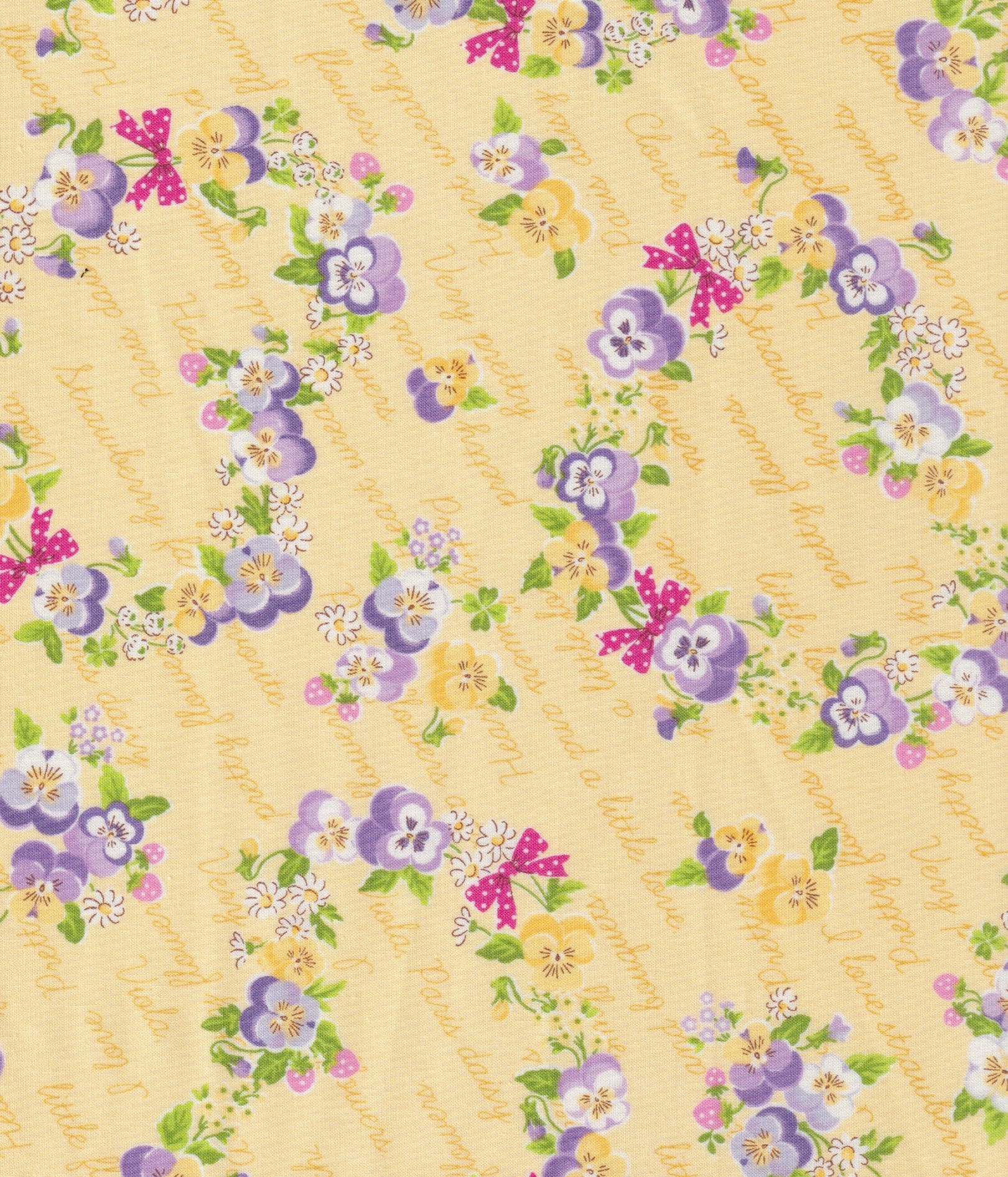 Viola Wreath -- Yellow – Rose Garden Patchwork