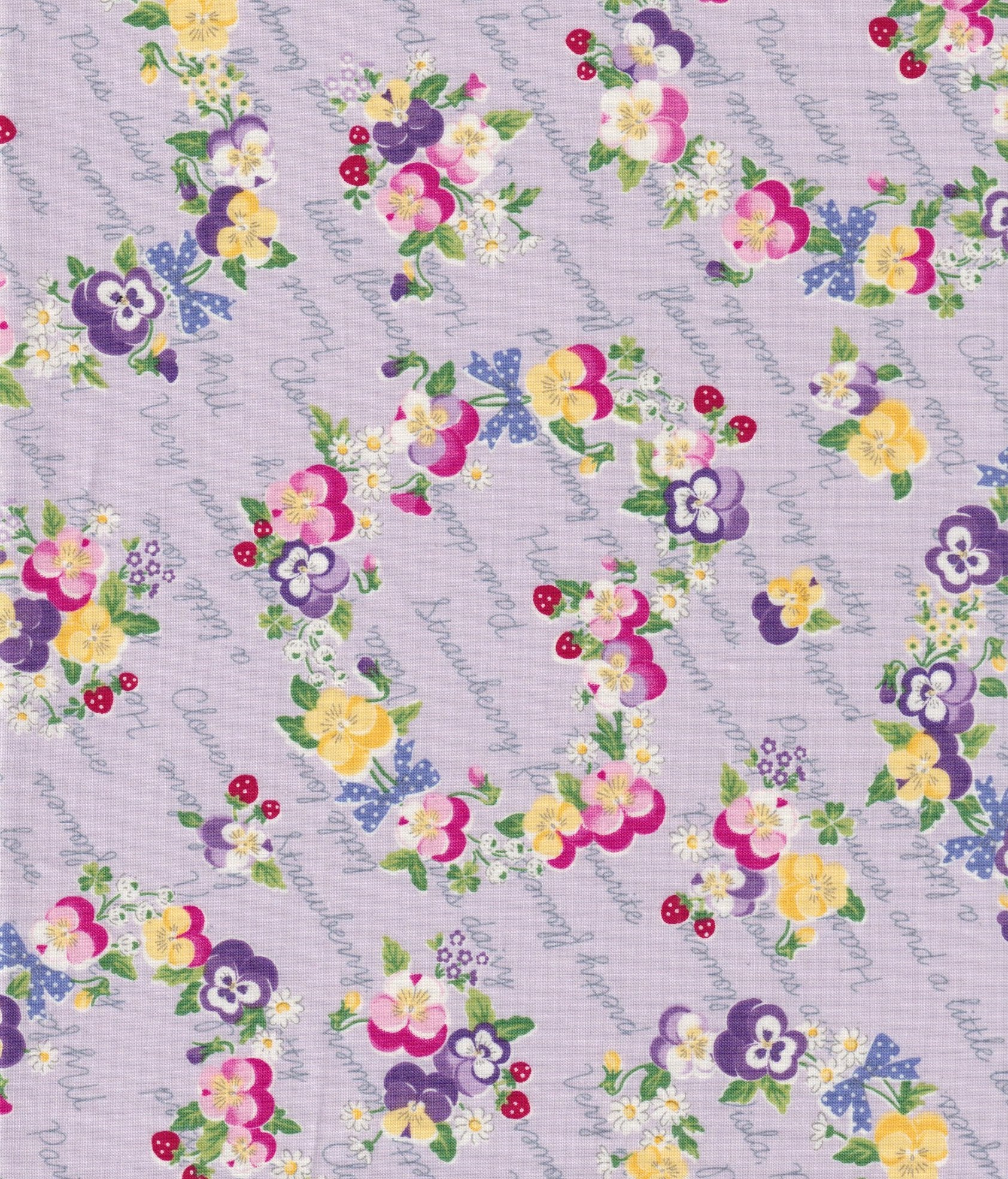 Viola Wreath -- Lilac – Rose Garden Patchwork